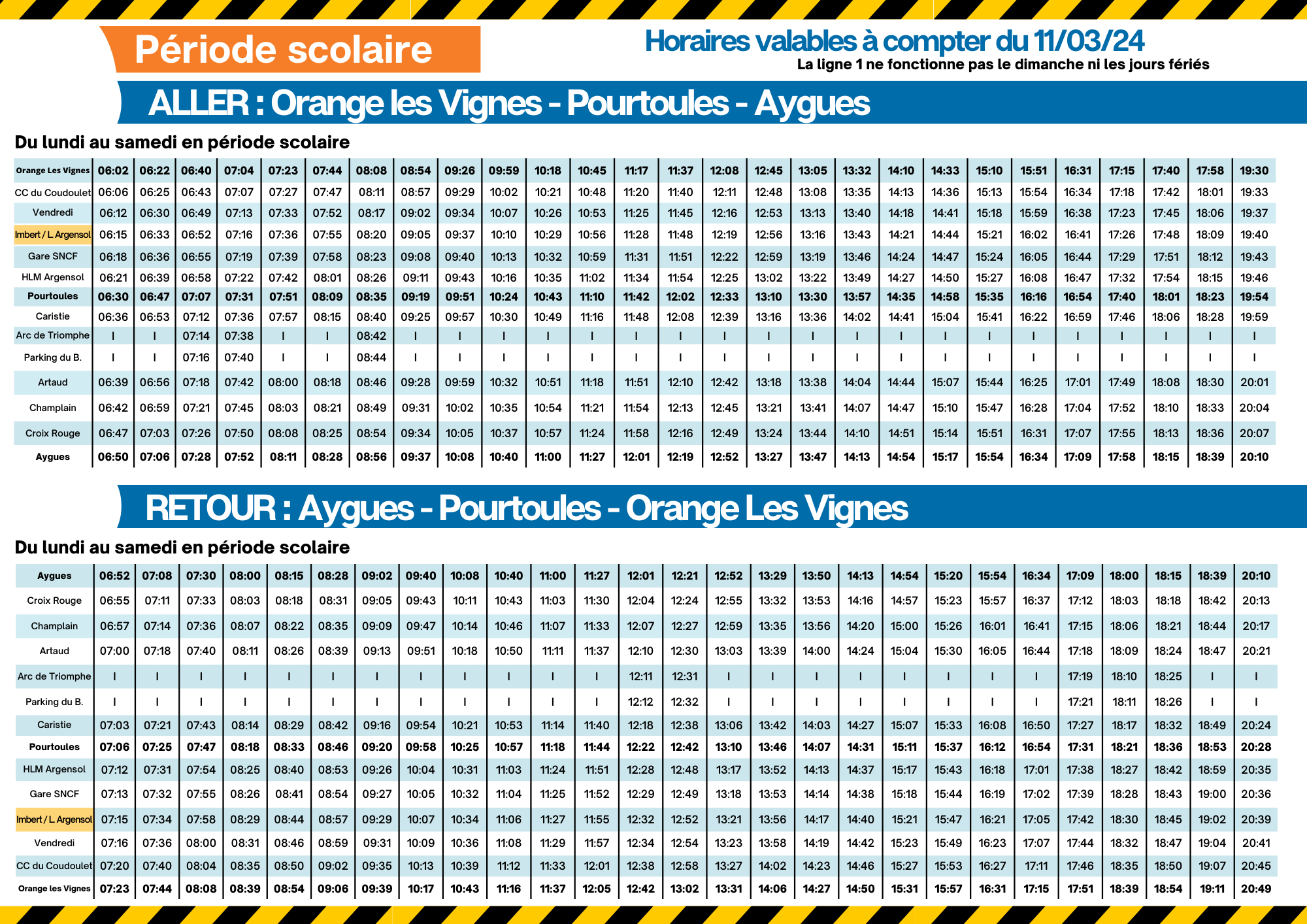 Lignes régulières - TCVO